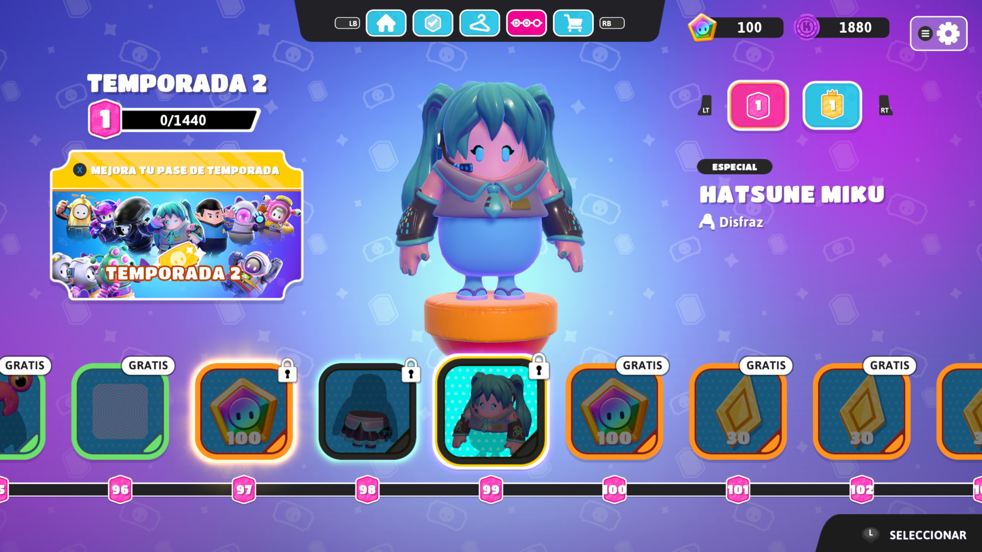 Fall Guys estrena su segunda temporada con Hatsune Miku, Spock y Alien ...