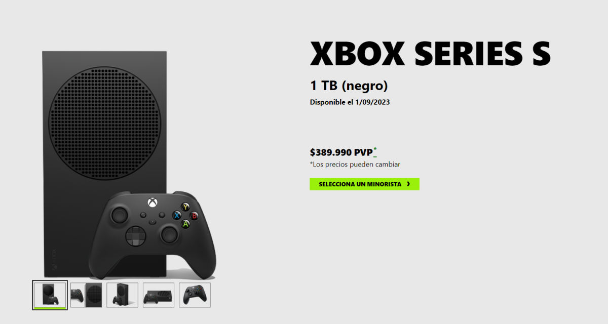 Preventa de la Xbox Carbon Black Series S iniciará en septiembre para ...