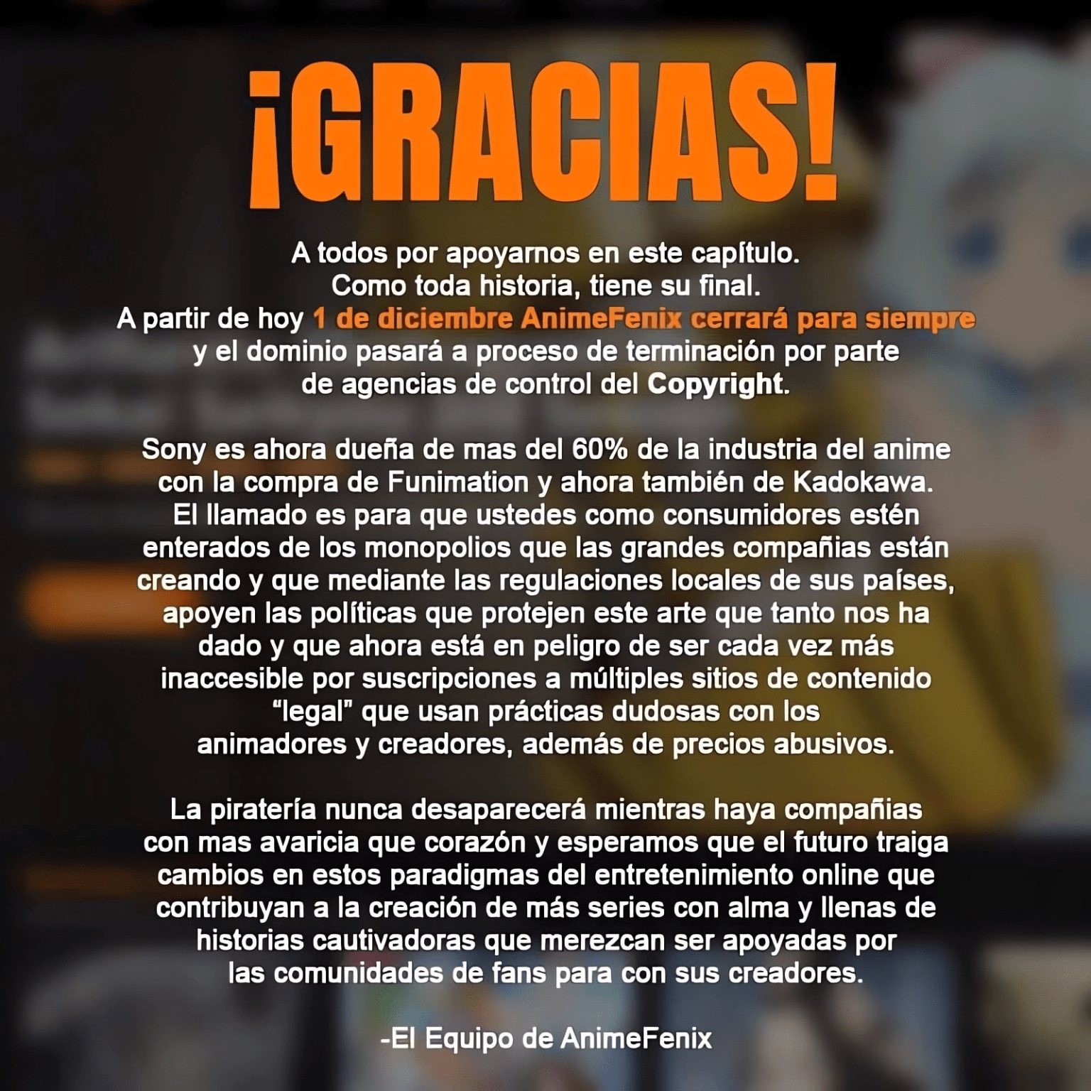 MonosChinos, sitio de Streaming alternativo de anime, cierra sus ...